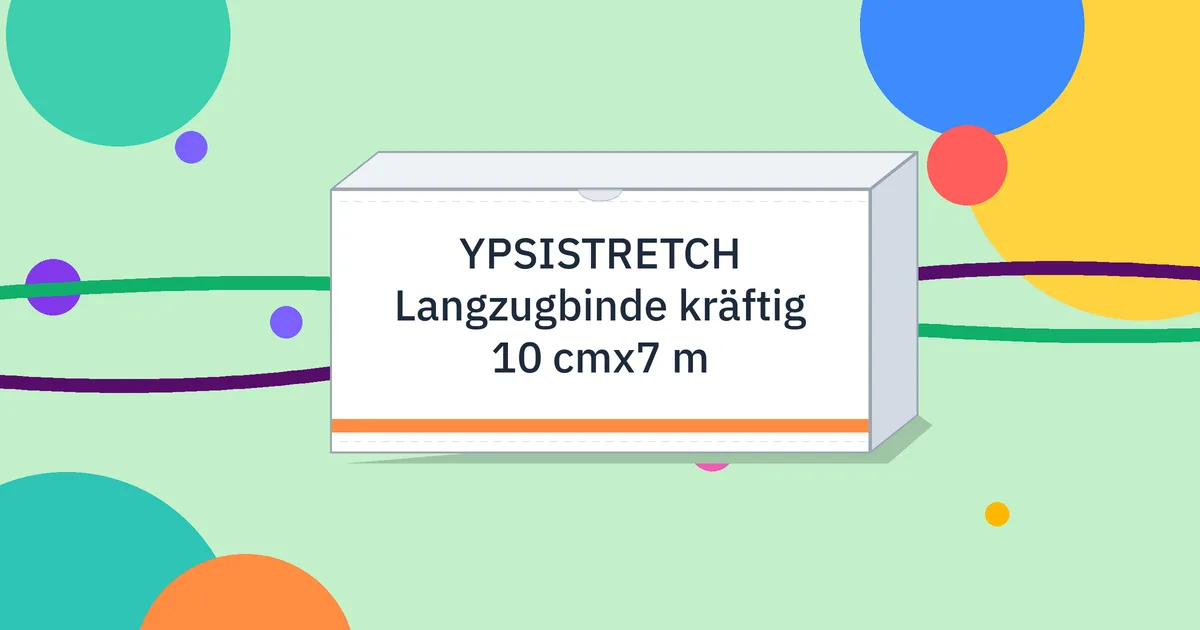Symbolbild: Packung mit der Aufschrift YPSISTRETCH Langzugbinde kräftig 10 cmx7 m (PZN 12604051) – Verfügbarkeit und Bezug in Apotheken in Frankfurt am Main
