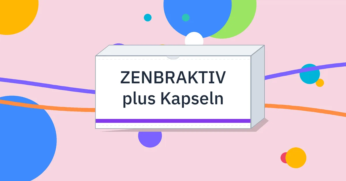 Symbolbild: Packung mit der Aufschrift ZENBRAKTIV plus Kapseln (PZN 19475562) – Verfügbarkeit und Bezug in Apotheken in Frankfurt am Main