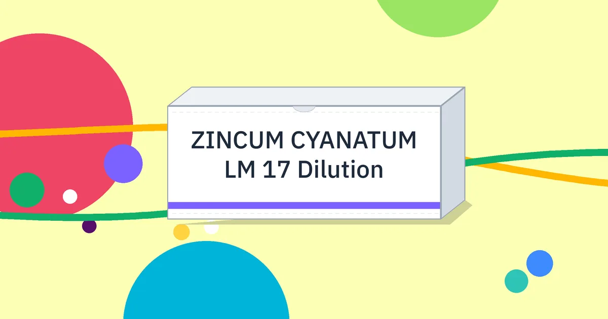 Symbolbild: Packung mit der Aufschrift ZINCUM CYANATUM LM 17 Dilution (PZN 13292398) – Verfügbarkeit und Bezug in Apotheken in Frankfurt am Main