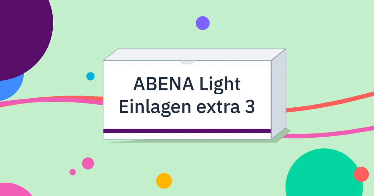 Symbolbild: Packung mit der Aufschrift ABENA Light Einlagen extra 3 (PZN 13702488) – Verfügbarkeit und Bezug in Apotheken in Frankfurt am Main