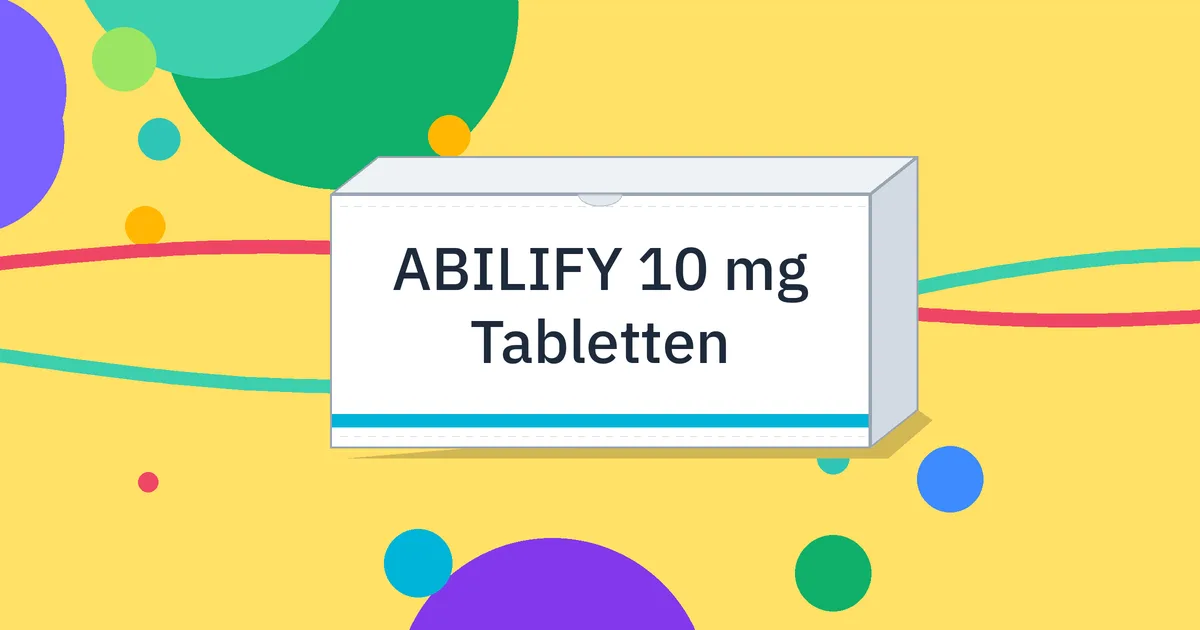 Symbolbild: Packung mit der Aufschrift ABILIFY 10 mg Tabletten (PZN 09219504) – Verfügbarkeit und Bezug in Apotheken in Frankfurt am Main
