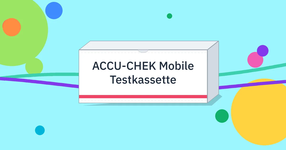Symbolbild: Packung mit der Aufschrift ACCU-CHEK Mobile Testkassette (PZN 14306116) – Verfügbarkeit und Bezug in Apotheken in Frankfurt am Main