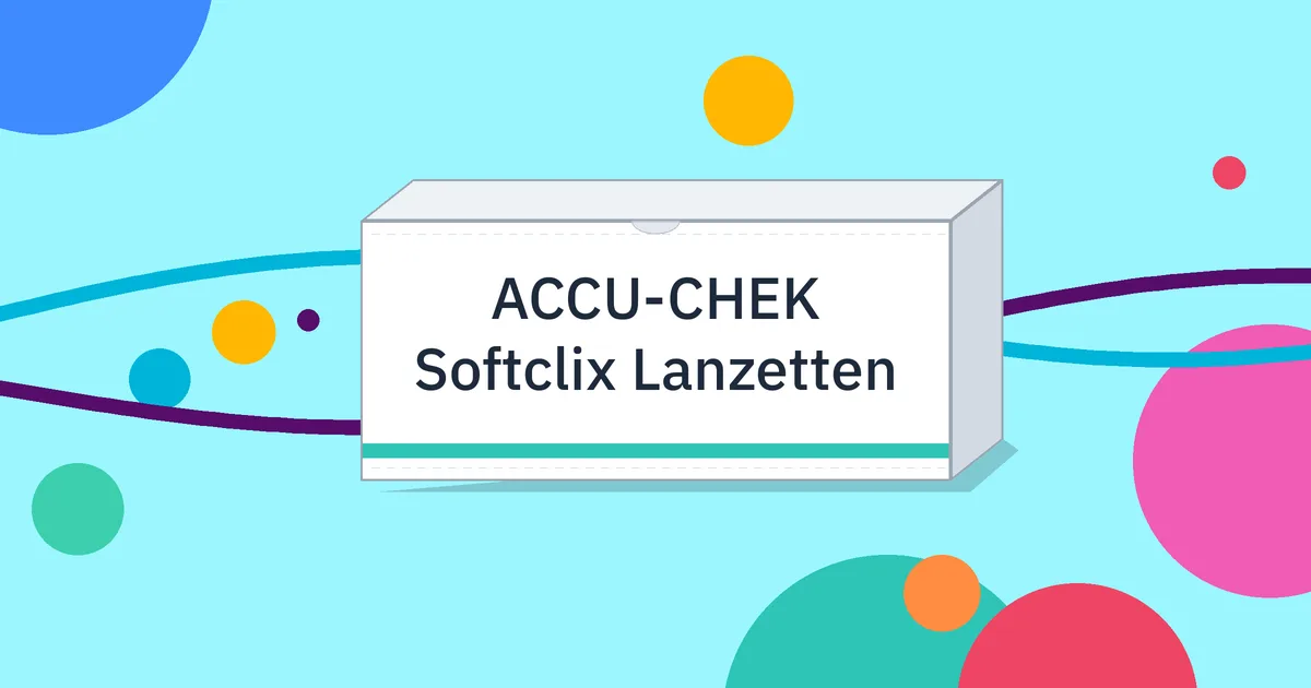 Symbolbild: Packung mit der Aufschrift ACCU-CHEK Softclix Lanzetten (PZN 20122780) – Verfügbarkeit und Bezug in Apotheken in Frankfurt am Main