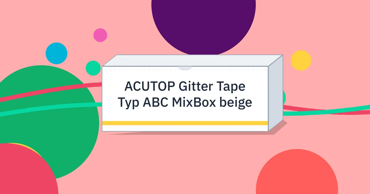 Symbolbild: Packung mit der Aufschrift ACUTOP Gitter Tape Typ ABC MixBox beige (PZN 17637055) – Verfügbarkeit und Bezug in Apotheken in Frankfurt am Main
