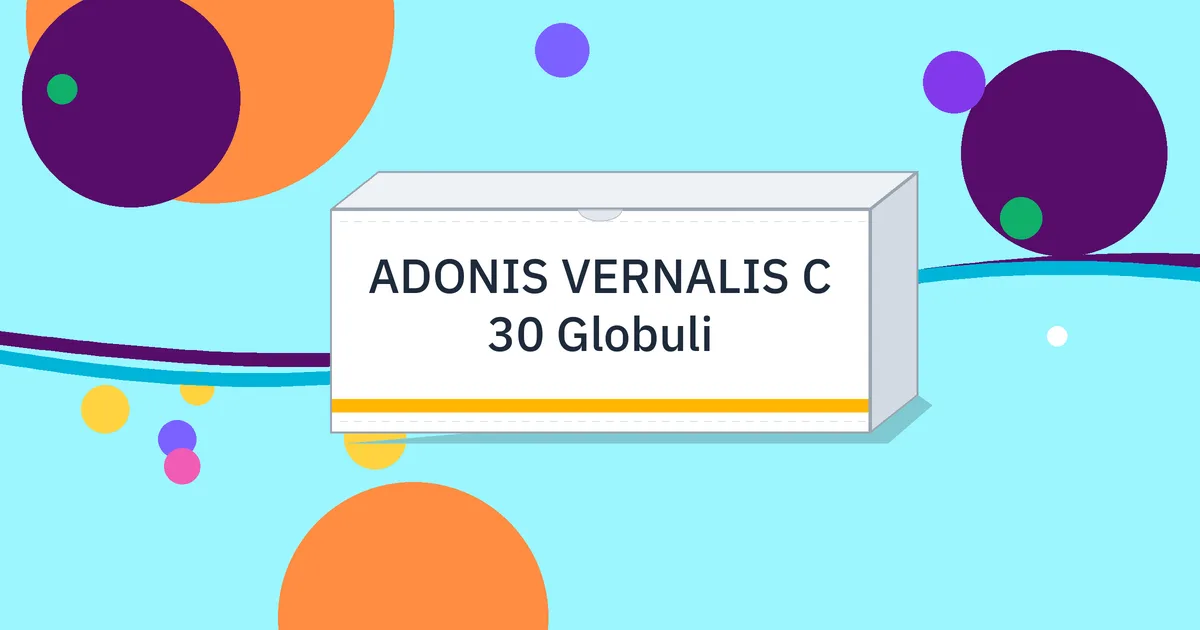 Symbolbild: Packung mit der Aufschrift ADONIS VERNALIS C 30 Globuli (PZN 16688412) – Verfügbarkeit und Bezug in Apotheken in Frankfurt am Main