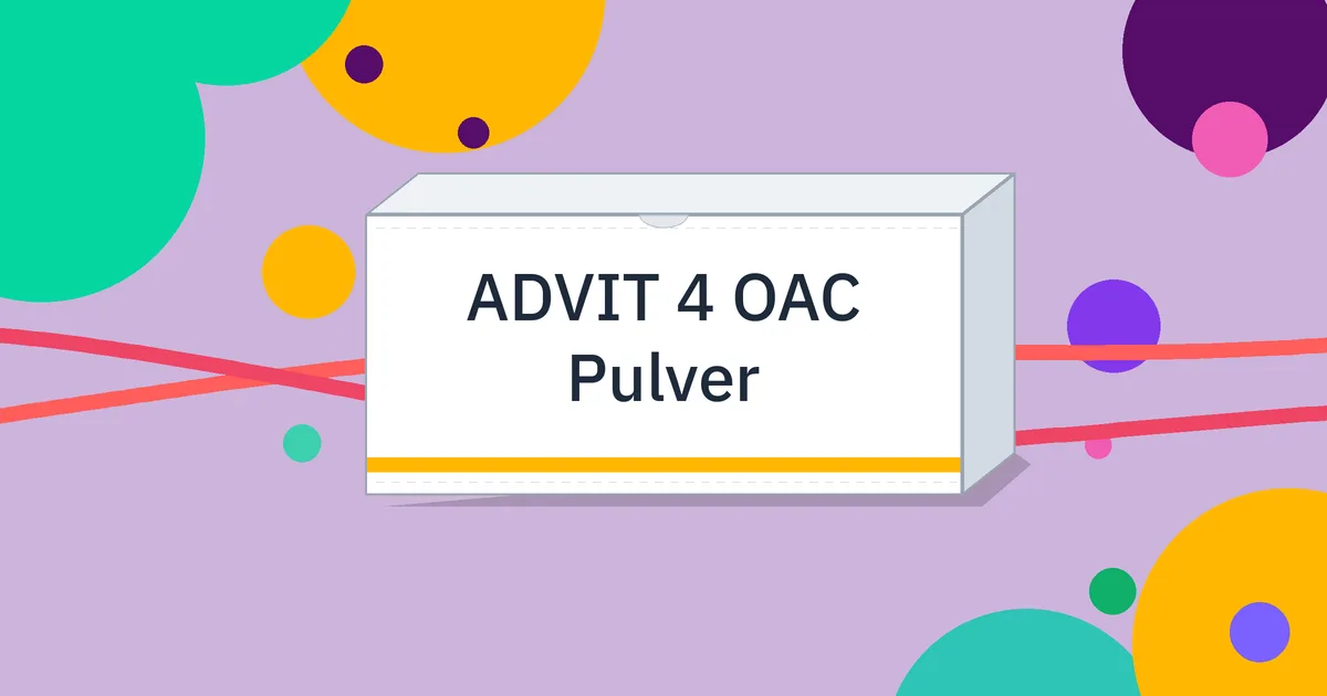 Symbolbild: Packung mit der Aufschrift ADVIT 4 OAC Pulver (PZN 04981704) – Verfügbarkeit und Bezug in Apotheken in Frankfurt am Main