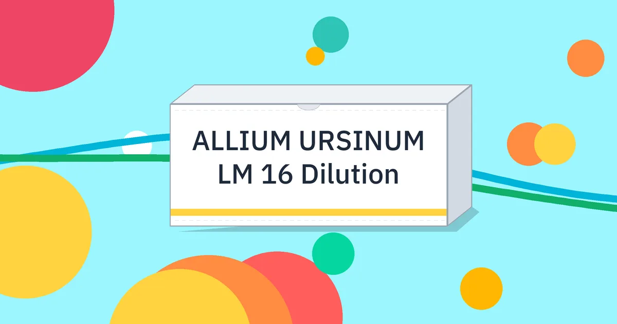 Symbolbild: Packung mit der Aufschrift ALLIUM URSINUM LM 16 Dilution (PZN 12757139) – Verfügbarkeit und Bezug in Apotheken in Frankfurt am Main