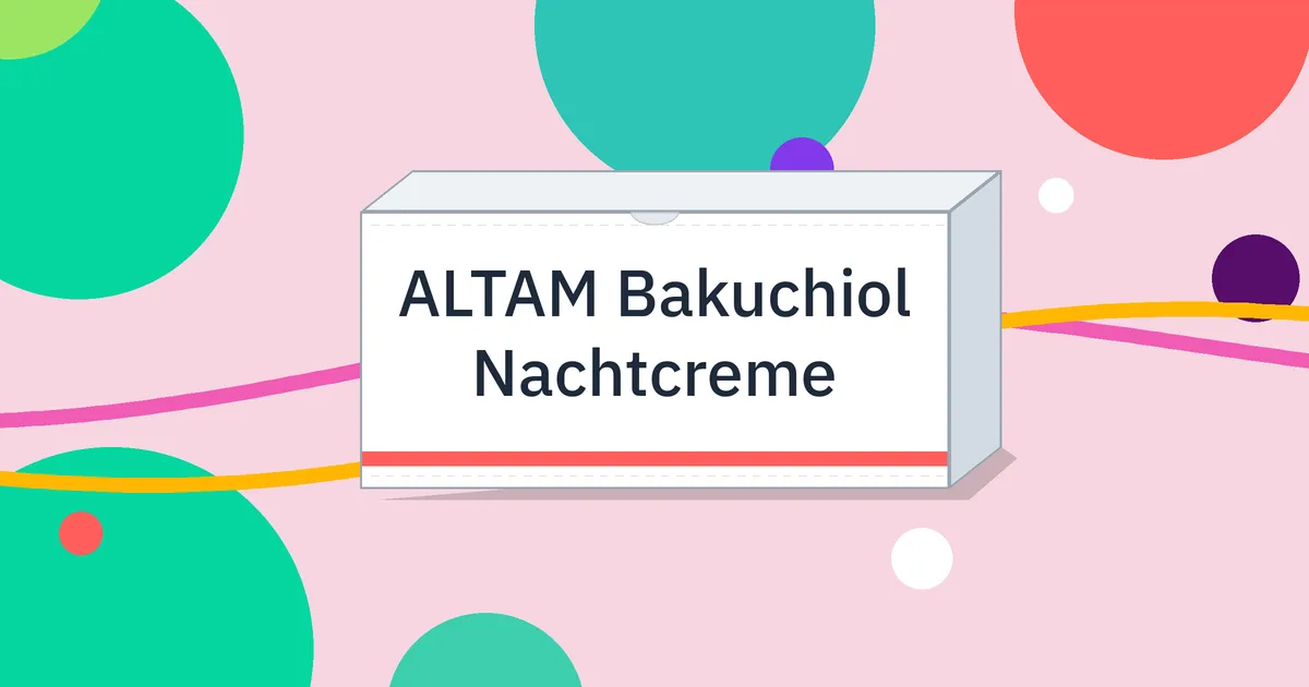 Symbolbild: Packung mit der Aufschrift ALTAM Bakuchiol Nachtcreme (PZN 17179612) – Verfügbarkeit und Bezug in Apotheken in Frankfurt am Main