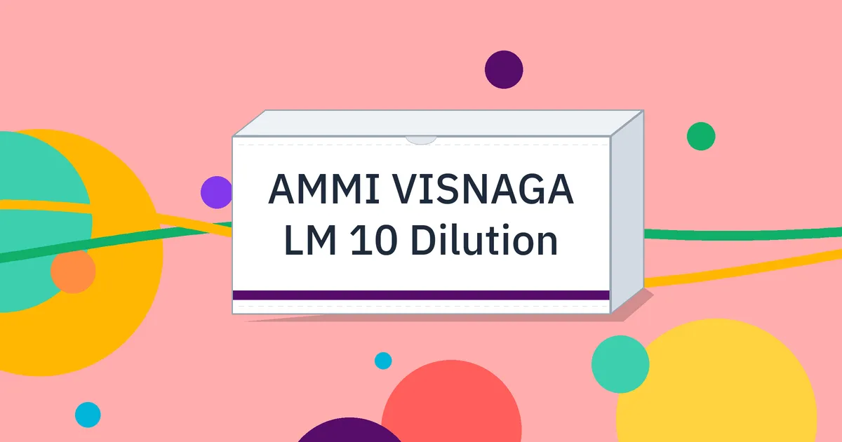 Symbolbild: Packung mit der Aufschrift AMMI VISNAGA LM 10 Dilution (PZN 12760182) – Verfügbarkeit und Bezug in Apotheken in Frankfurt am Main