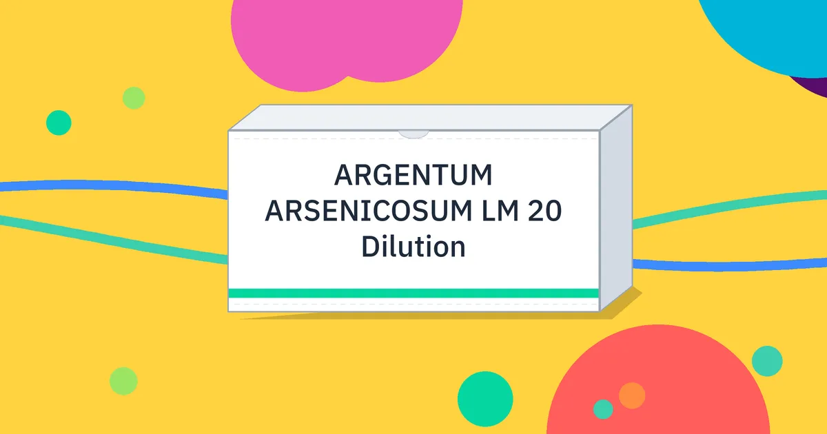Symbolbild: Packung mit der Aufschrift ARGENTUM ARSENICOSUM LM 20 Dilution (PZN 12766983) – Verfügbarkeit und Bezug in Apotheken in Frankfurt am Main