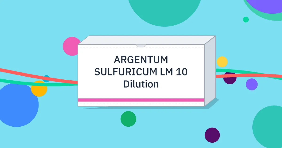 Symbolbild: Packung mit der Aufschrift ARGENTUM SULFURICUM LM 10 Dilution (PZN 12770016) – Verfügbarkeit und Bezug in Apotheken in Frankfurt am Main