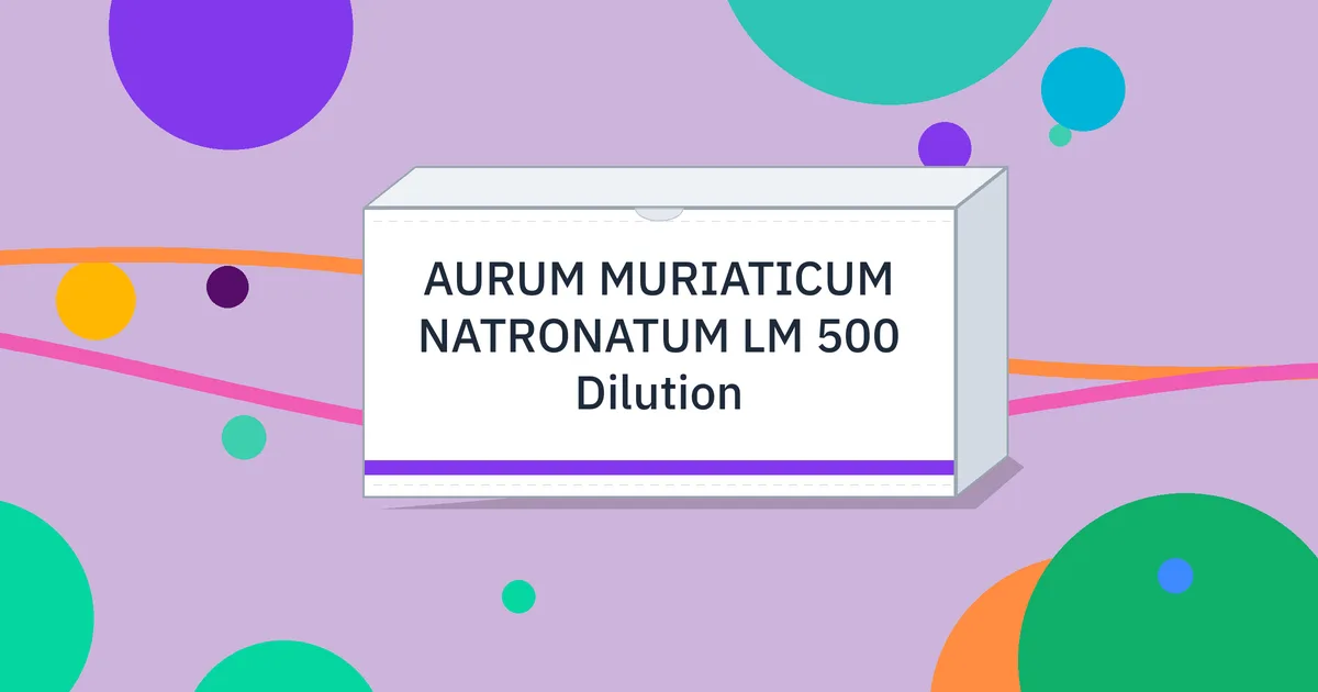 Symbolbild: Packung mit der Aufschrift AURUM MURIATICUM NATRONATUM LM 500 Dilution (PZN 13692850) – Verfügbarkeit und Bezug in Apotheken in Frankfurt am Main