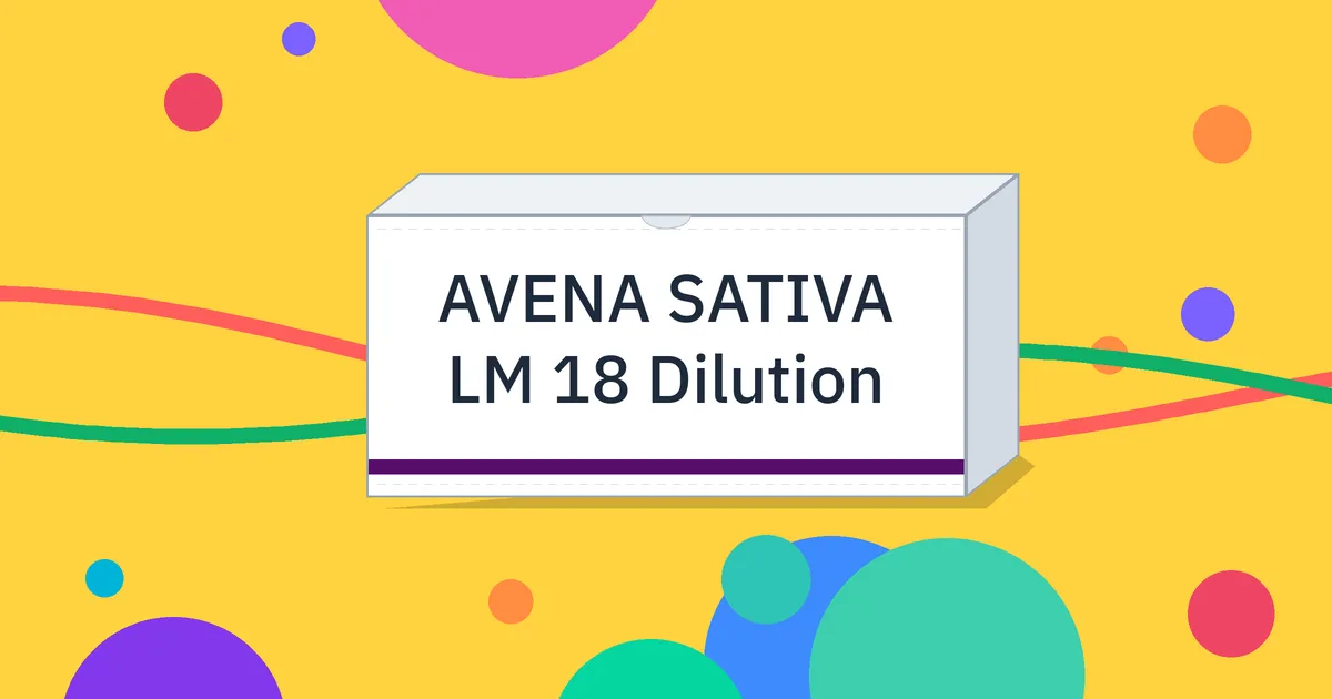 Symbolbild: Packung mit der Aufschrift AVENA SATIVA LM 18 Dilution (PZN 12786804) – Verfügbarkeit und Bezug in Apotheken in Frankfurt am Main