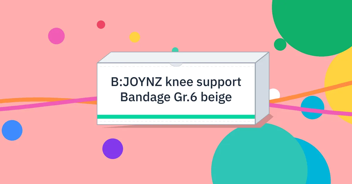 Symbolbild: Packung mit der Aufschrift B:JOYNZ knee support Bandage Gr.6 beige (PZN 20522433) – Verfügbarkeit und Bezug in Apotheken in Frankfurt am Main