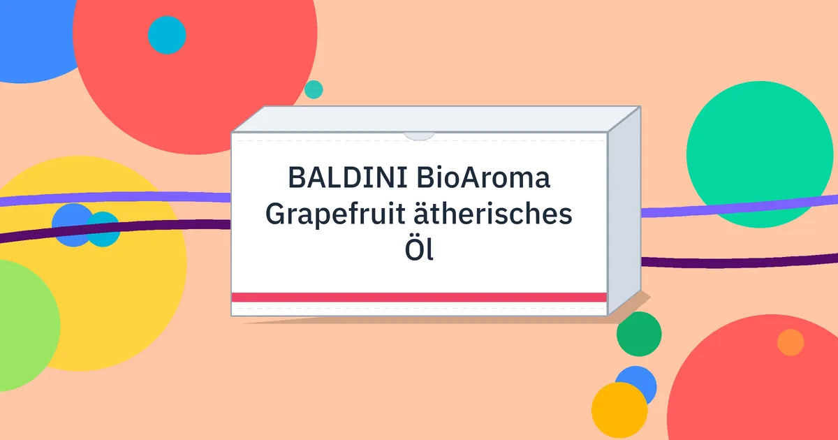 Symbolbild: Packung mit der Aufschrift BALDINI BioAroma Grapefruit ätherisches Öl (PZN 16394455) – Verfügbarkeit und Bezug in Apotheken in Frankfurt am Main