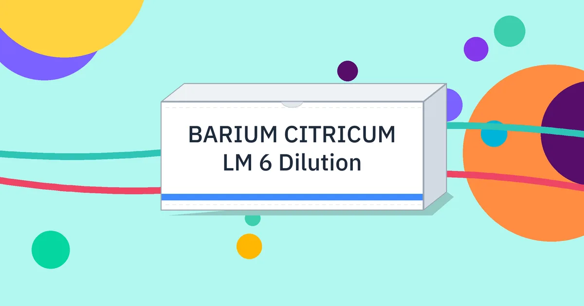 Symbolbild: Packung mit der Aufschrift BARIUM CITRICUM LM 6 Dilution (PZN 12789300) – Verfügbarkeit und Bezug in Apotheken in Frankfurt am Main