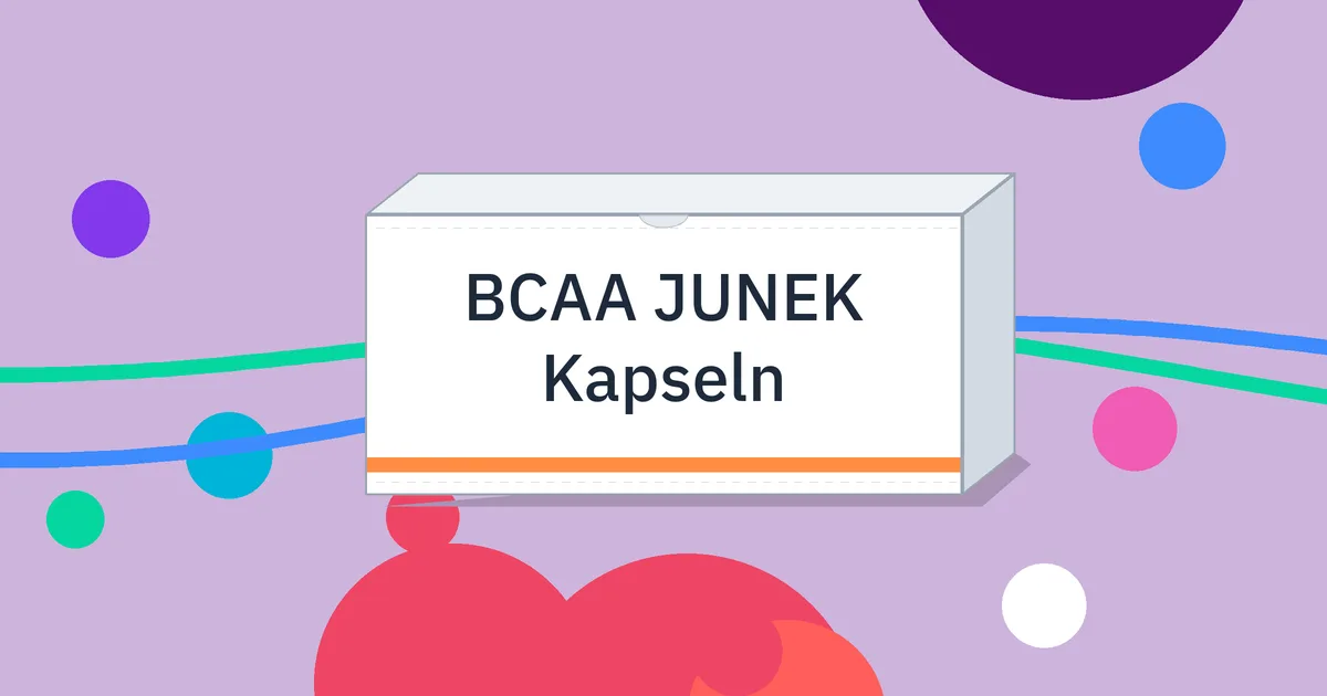 Symbolbild: Packung mit der Aufschrift BCAA JUNEK Kapseln (PZN 10732164) – Verfügbarkeit und Bezug in Apotheken in Frankfurt am Main
