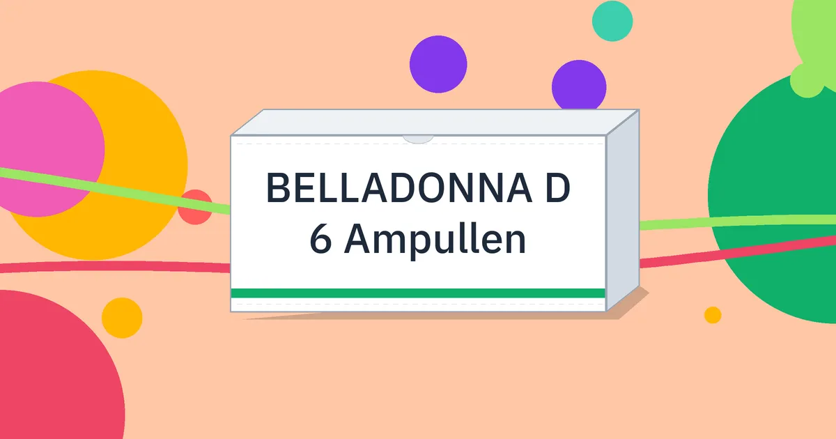 Symbolbild: Packung mit der Aufschrift BELLADONNA D 6 Ampullen (PZN 11704431) – Verfügbarkeit und Bezug in Apotheken in Frankfurt am Main