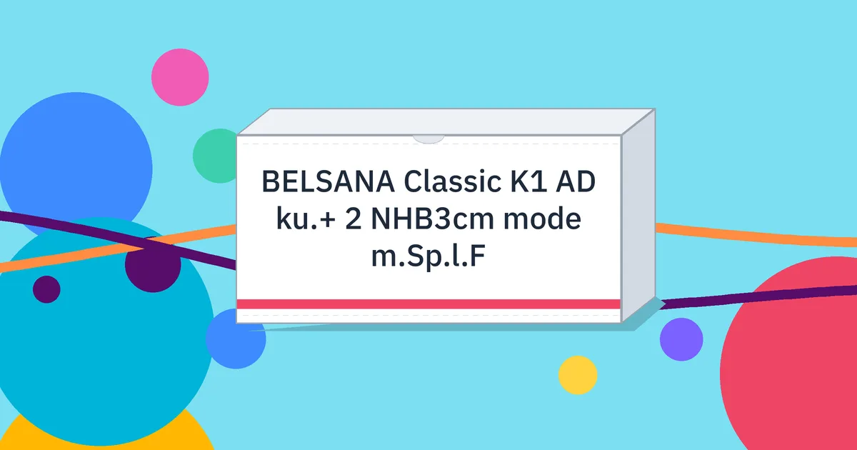 Symbolbild: Packung mit der Aufschrift BELSANA Classic K1 AD ku.+ 2 NHB3cm mode m.Sp.l.F (PZN 19255091) – Verfügbarkeit und Bezug in Apotheken in Frankfurt am Main