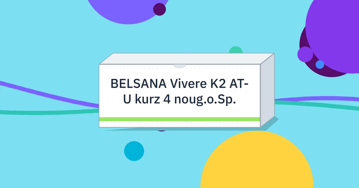 Symbolbild: Packung mit der Aufschrift BELSANA Vivere K2 AT-U kurz 4 noug.o.Sp. (PZN 08538271) – Verfügbarkeit und Bezug in Apotheken in Frankfurt am Main