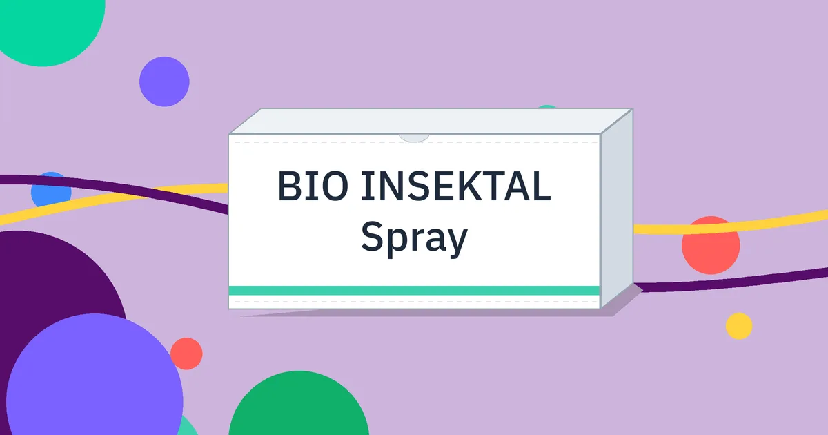 Symbolbild: Packung mit der Aufschrift BIO INSEKTAL Spray (PZN 09680083) – Verfügbarkeit und Bezug in Apotheken in Frankfurt am Main