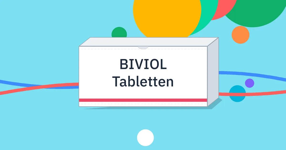 Symbolbild: Packung mit der Aufschrift BIVIOL Tabletten (PZN 07342169) – Verfügbarkeit und Bezug in Apotheken in Frankfurt am Main