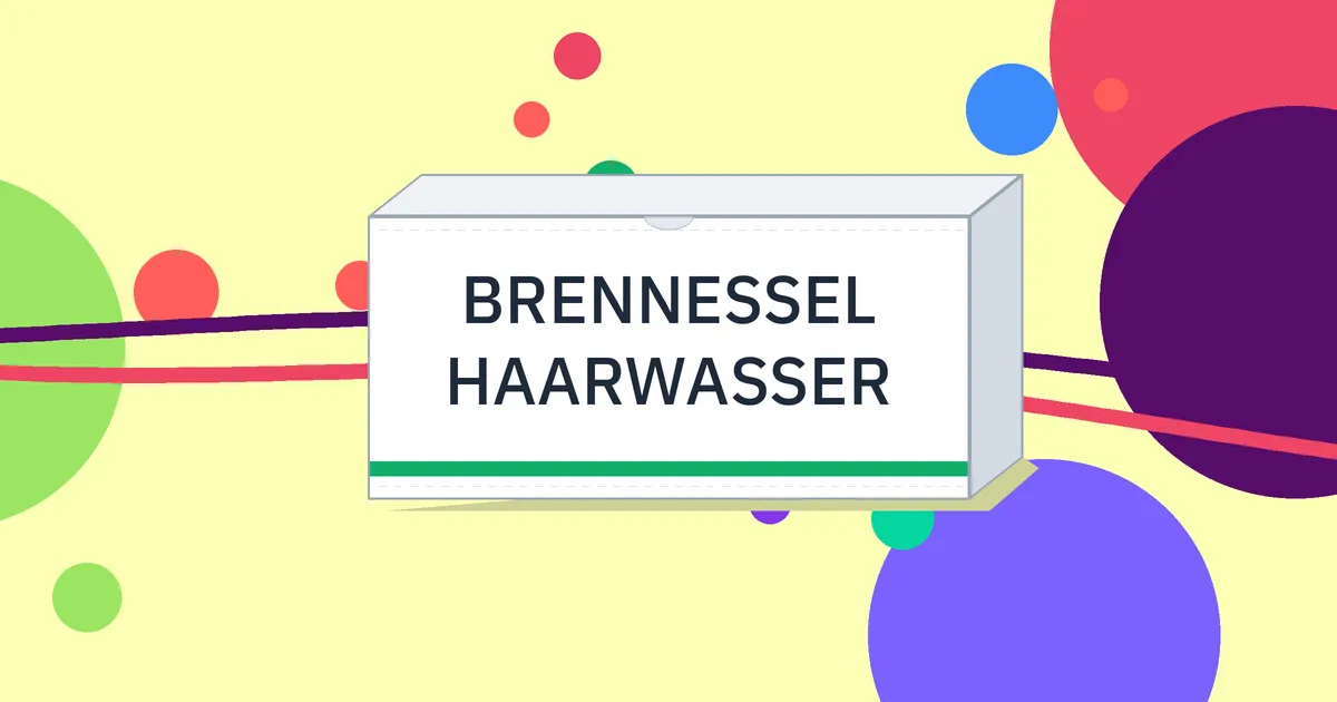 Symbolbild: Packung mit der Aufschrift BRENNESSEL HAARWASSER (PZN 02520904) – Verfügbarkeit und Bezug in Apotheken in Frankfurt am Main