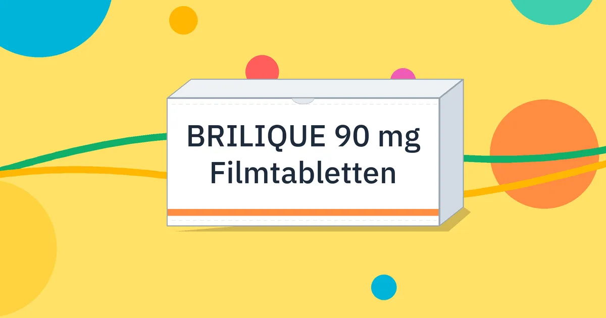 Symbolbild: Packung mit der Aufschrift BRILIQUE 90 mg Filmtabletten (PZN 20546273) – Verfügbarkeit und Bezug in Apotheken in Frankfurt am Main