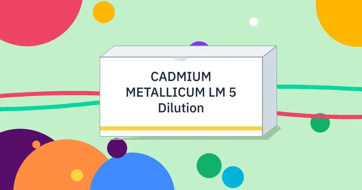 Symbolbild: Packung mit der Aufschrift CADMIUM METALLICUM LM 5 Dilution (PZN 13400020) – Verfügbarkeit und Bezug in Apotheken in Frankfurt am Main