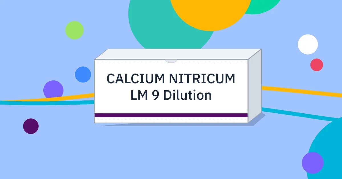 Symbolbild: Packung mit der Aufschrift CALCIUM NITRICUM LM 9 Dilution (PZN 13409707) – Verfügbarkeit und Bezug in Apotheken in Frankfurt am Main