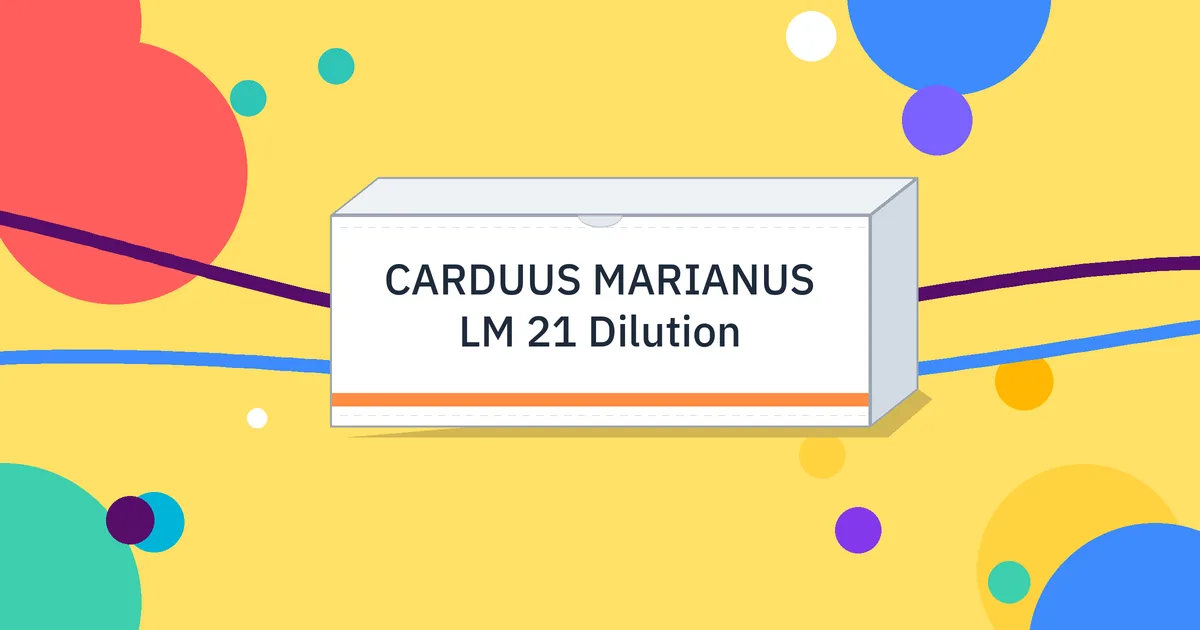 Symbolbild: Packung mit der Aufschrift CARDUUS MARIANUS LM 21 Dilution (PZN 12810862) – Verfügbarkeit und Bezug in Apotheken in Frankfurt am Main