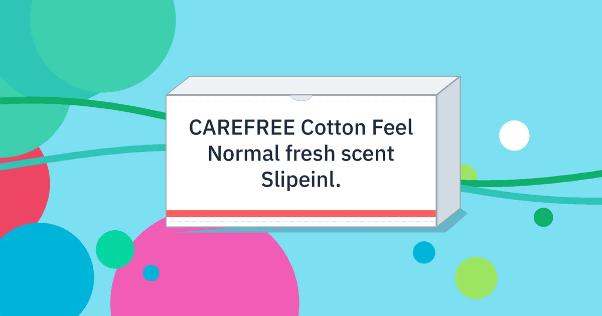 Symbolbild: Packung mit der Aufschrift CAREFREE Cotton Feel Normal fresh scent Slipeinl. (PZN 18455712) – Verfügbarkeit und Bezug in Apotheken in Frankfurt am Main