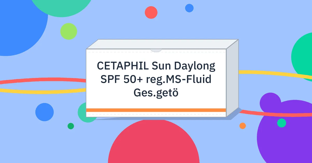 Symbolbild: Packung mit der Aufschrift CETAPHIL Sun Daylong SPF 50+ reg.MS-Fluid Ges.getö (PZN 14350910) – Verfügbarkeit und Bezug in Apotheken in Frankfurt am Main