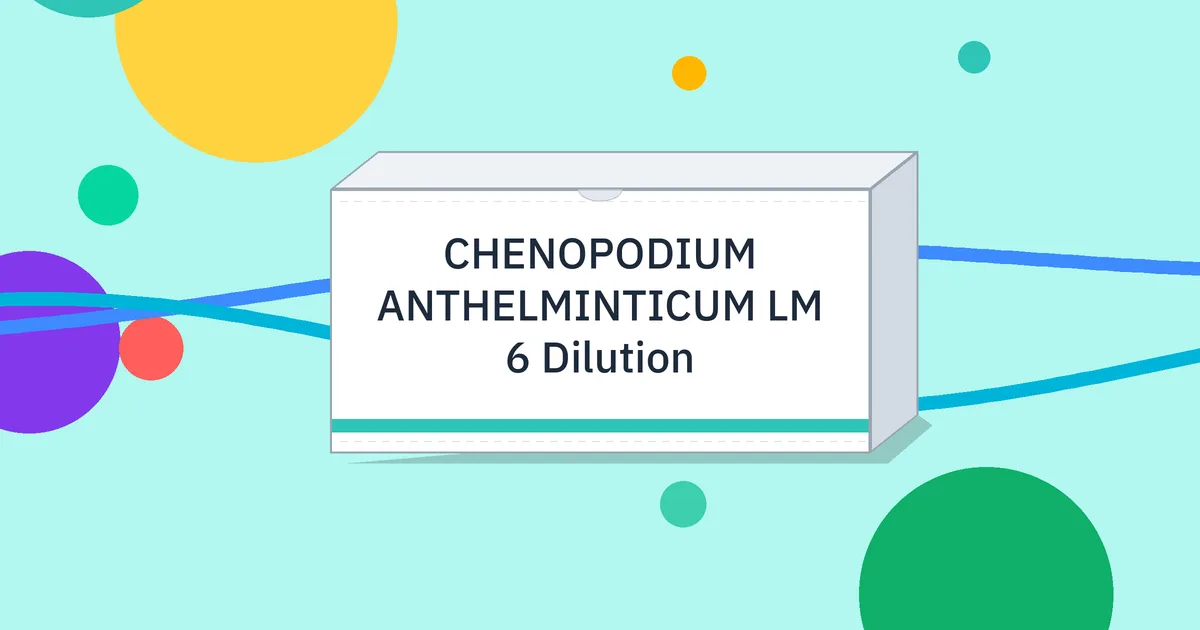 Symbolbild: Packung mit der Aufschrift CHENOPODIUM ANTHELMINTICUM LM 6 Dilution (PZN 13440752) – Verfügbarkeit und Bezug in Apotheken in Frankfurt am Main