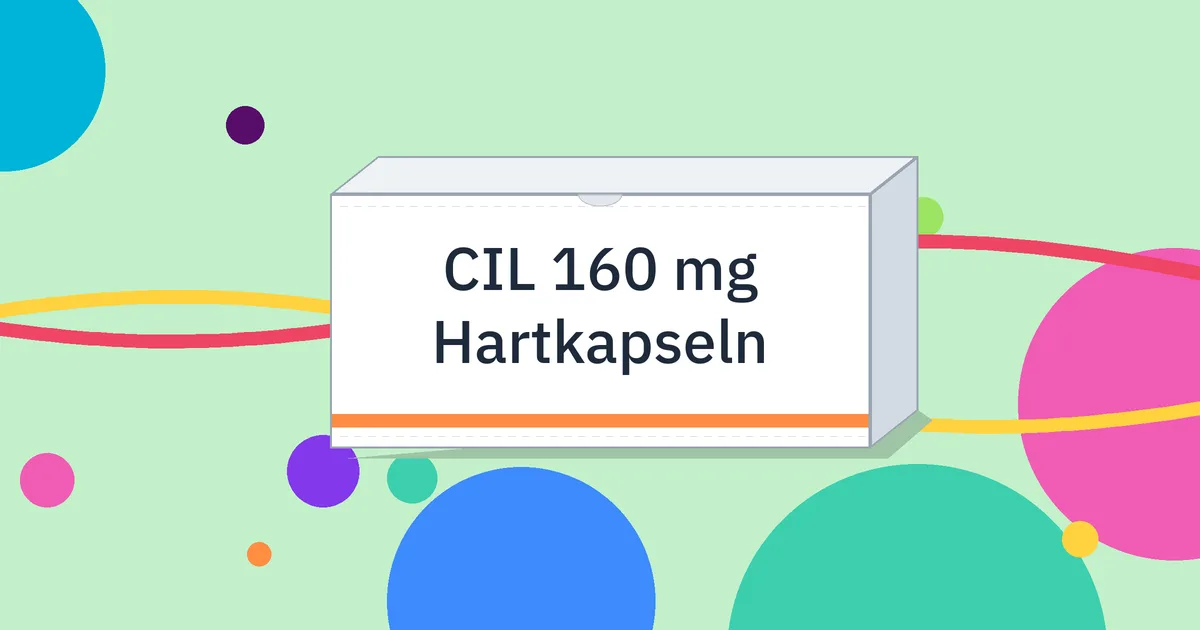 Symbolbild: Packung mit der Aufschrift CIL 160 mg Hartkapseln (PZN 03073028) – Verfügbarkeit und Bezug in Apotheken in Frankfurt am Main
