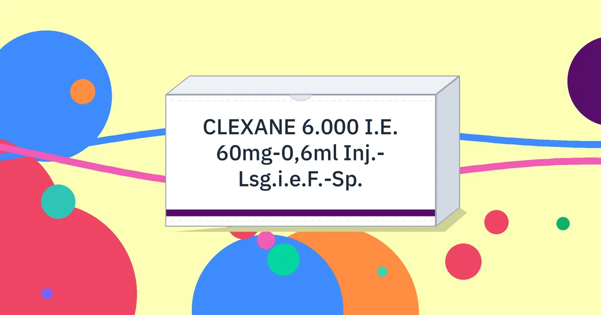 Symbolbild: Packung mit der Aufschrift CLEXANE 6.000 I.E. 60mg-0,6ml Inj.-Lsg.i.e.F.-Sp. (PZN 15814903) – Verfügbarkeit und Bezug in Apotheken in Frankfurt am Main