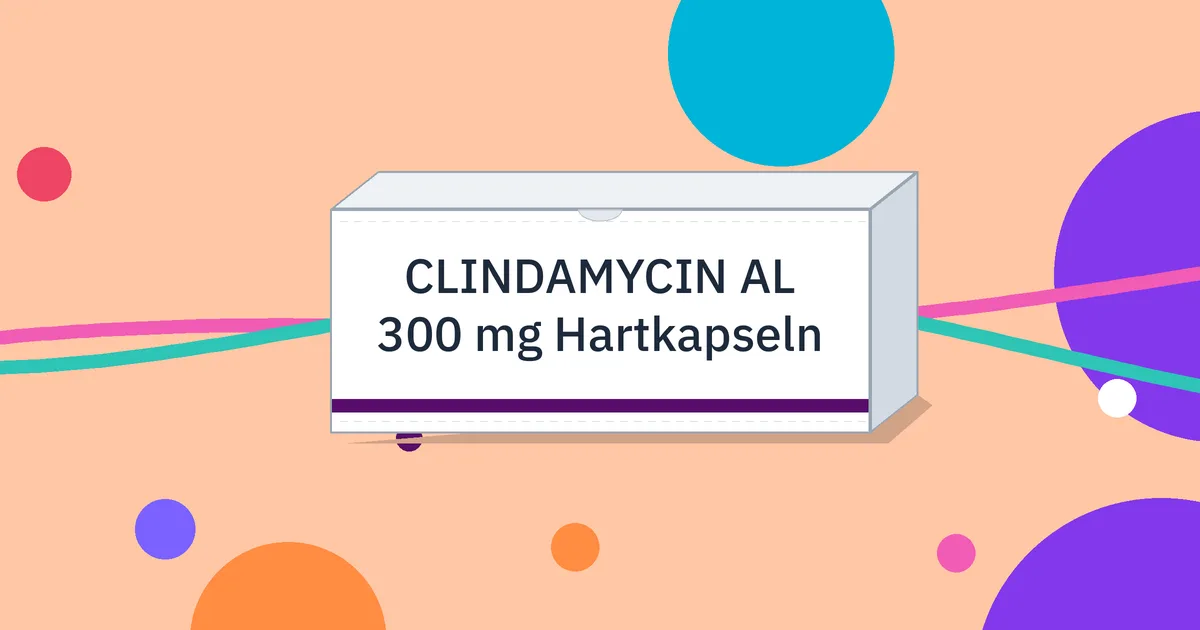 Symbolbild: Packung mit der Aufschrift CLINDAMYCIN AL 300 mg Hartkapseln (PZN 00887405) – Verfügbarkeit und Bezug in Apotheken in Frankfurt am Main