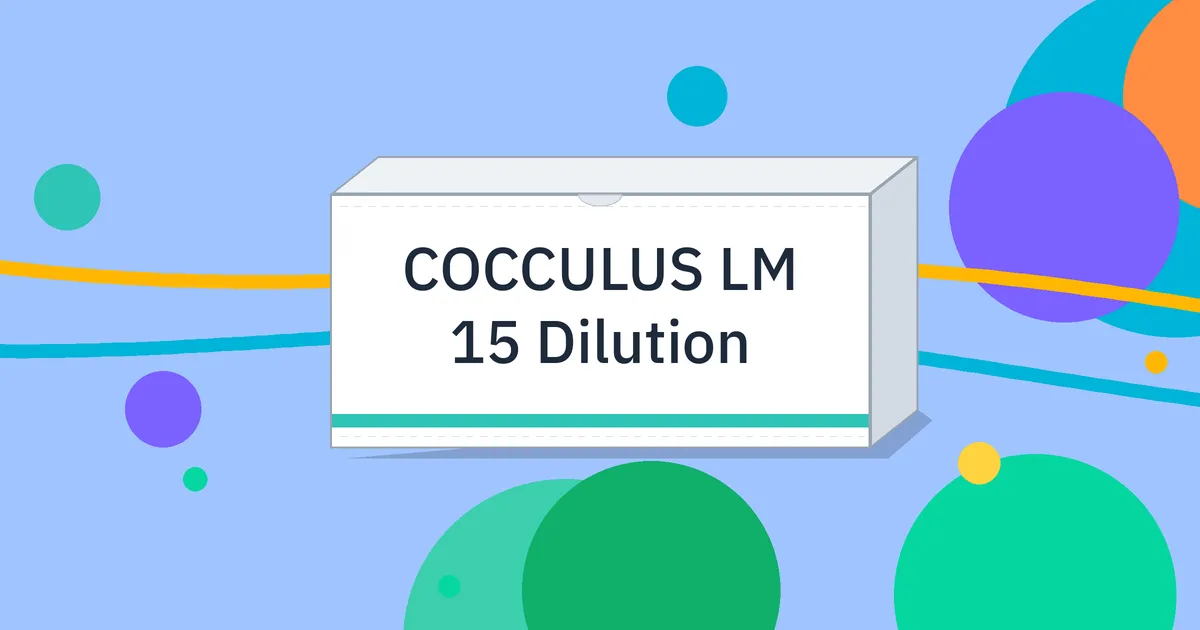 Symbolbild: Packung mit der Aufschrift COCCULUS LM 15 Dilution (PZN 12824999) – Verfügbarkeit und Bezug in Apotheken in Frankfurt am Main