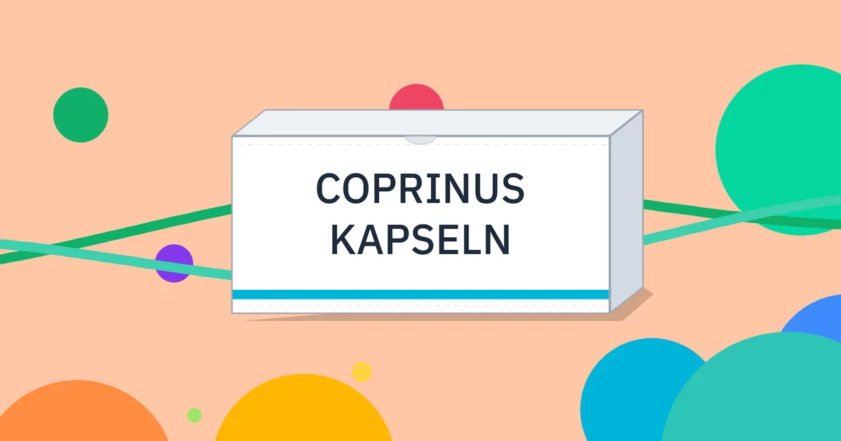 Symbolbild: Packung mit der Aufschrift COPRINUS KAPSELN (PZN 10231249) – Verfügbarkeit und Bezug in Apotheken in Frankfurt am Main