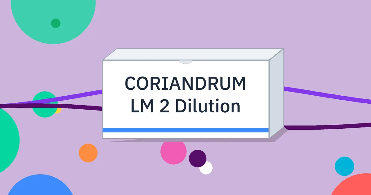 Symbolbild: Packung mit der Aufschrift CORIANDRUM LM 2 Dilution (PZN 12834325) – Verfügbarkeit und Bezug in Apotheken in Frankfurt am Main