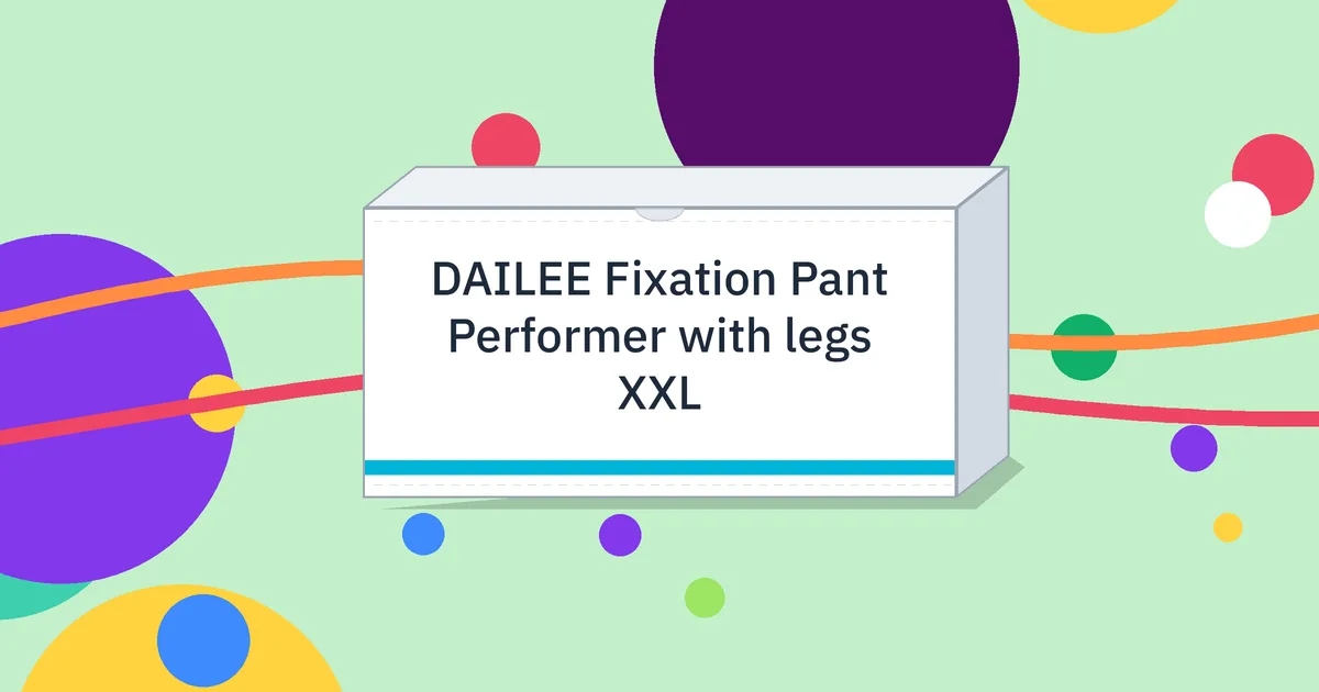 Symbolbild: Packung mit der Aufschrift DAILEE Fixation Pant Performer with legs XXL (PZN 13863642) – Verfügbarkeit und Bezug in Apotheken in Frankfurt am Main