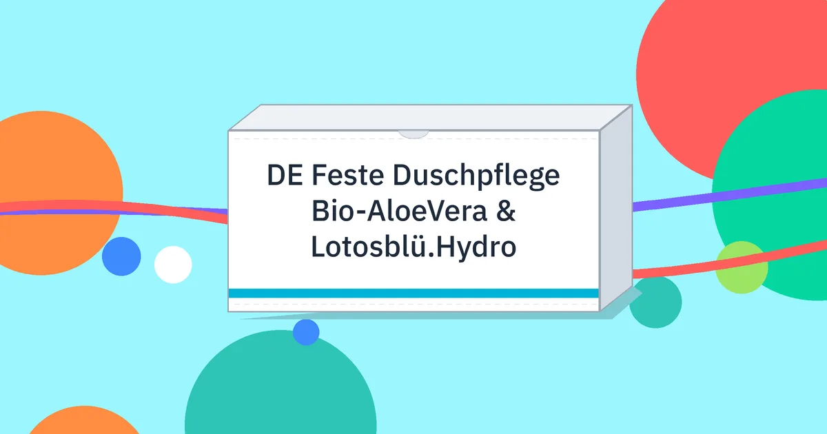Symbolbild: Packung mit der Aufschrift DE Feste Duschpflege Bio-AloeVera & Lotosblü.Hydro (PZN 17506011) – Verfügbarkeit und Bezug in Apotheken in Frankfurt am Main