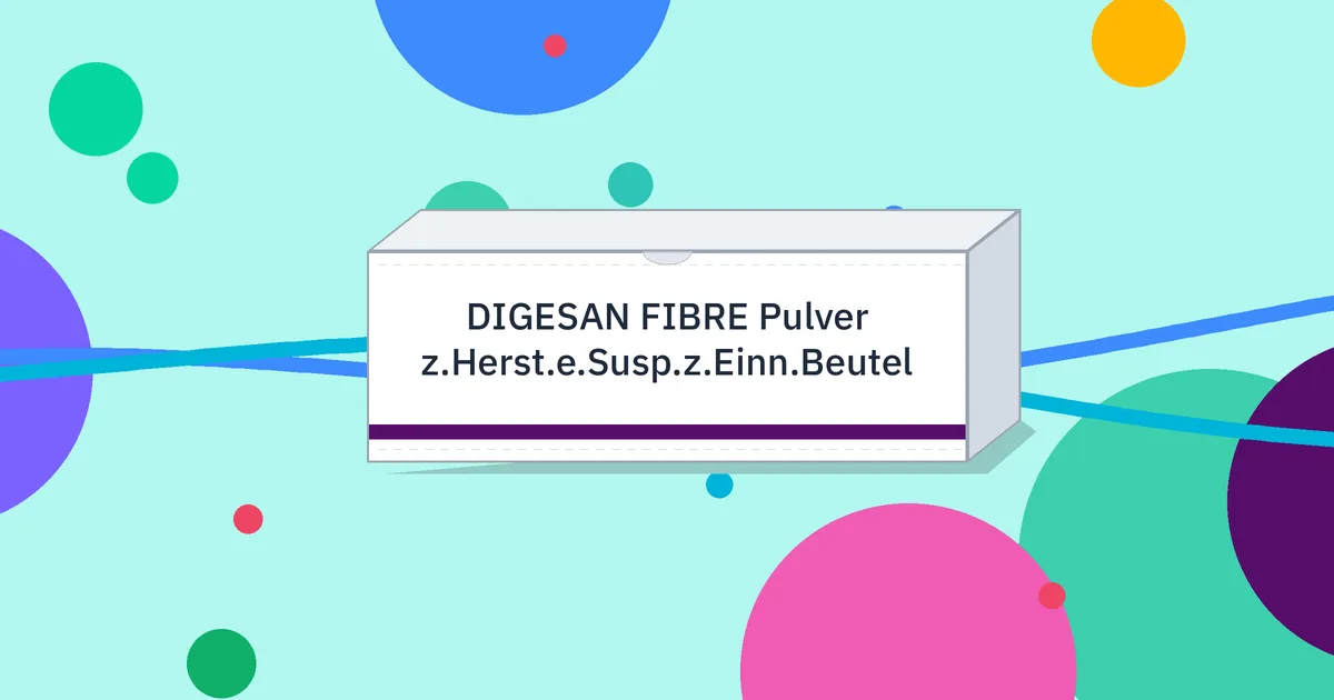 Symbolbild: Packung mit der Aufschrift DIGESAN FIBRE Pulver z.Herst.e.Susp.z.Einn.Beutel (PZN 19440322) – Verfügbarkeit und Bezug in Apotheken in Frankfurt am Main