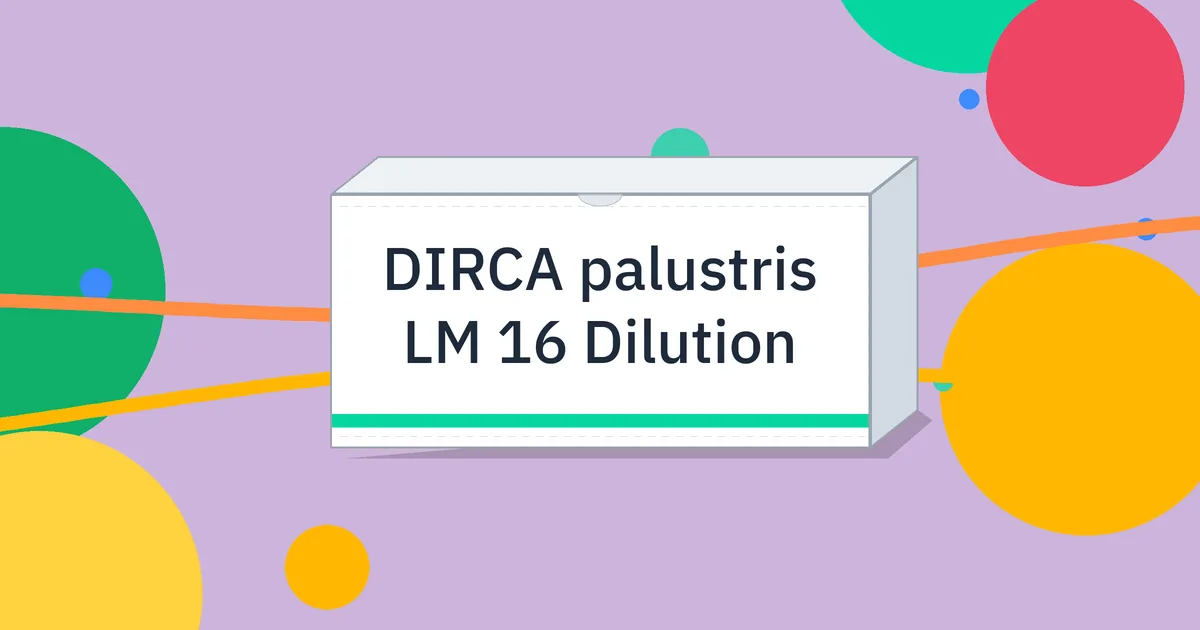 Symbolbild: Packung mit der Aufschrift DIRCA palustris LM 16 Dilution (PZN 13465686) – Verfügbarkeit und Bezug in Apotheken in Frankfurt am Main