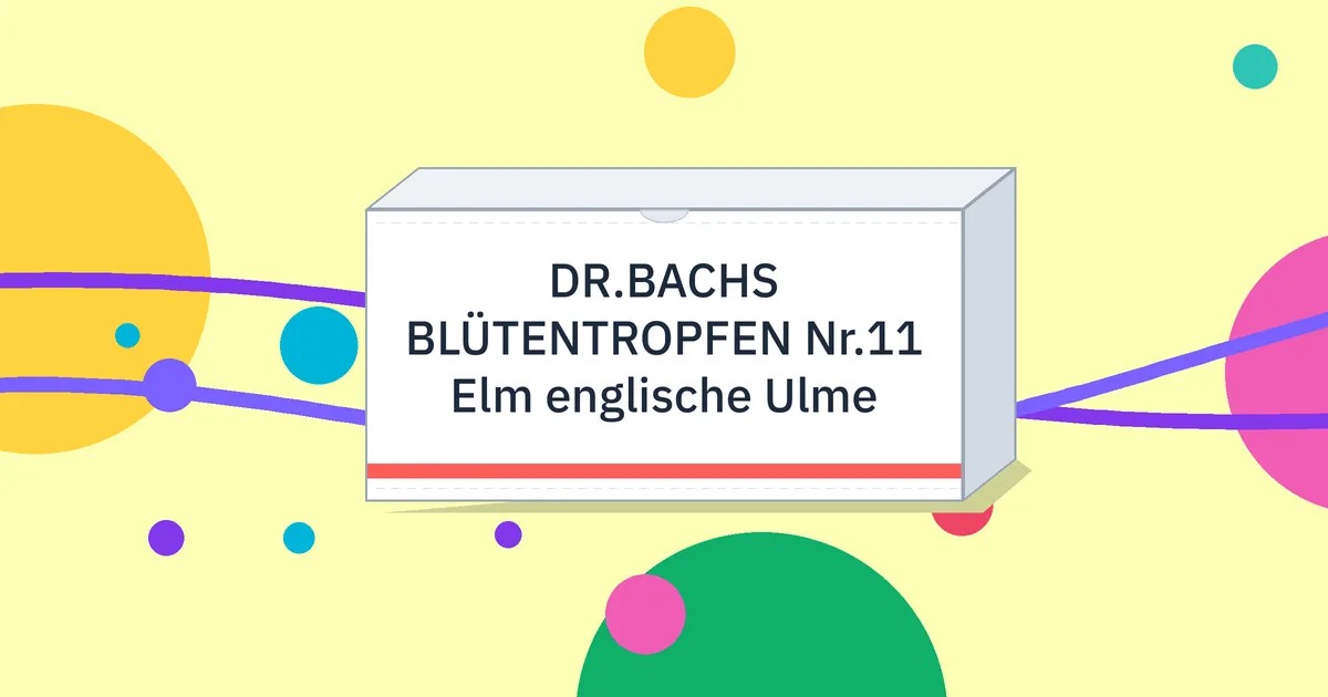 Symbolbild: Packung mit der Aufschrift DR.BACHS BLÜTENTROPFEN Nr.11 Elm englische Ulme (PZN 17193428) – Verfügbarkeit und Bezug in Apotheken in Frankfurt am Main