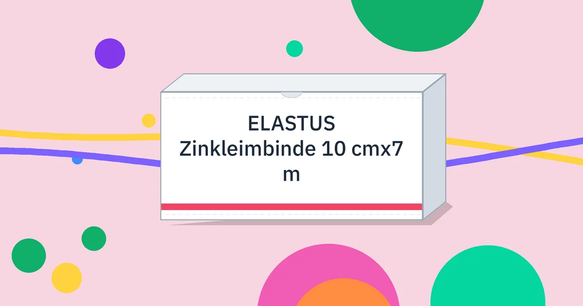 Symbolbild: Packung mit der Aufschrift ELASTUS Zinkleimbinde 10 cmx7 m (PZN 05030276) – Verfügbarkeit und Bezug in Apotheken in Frankfurt am Main