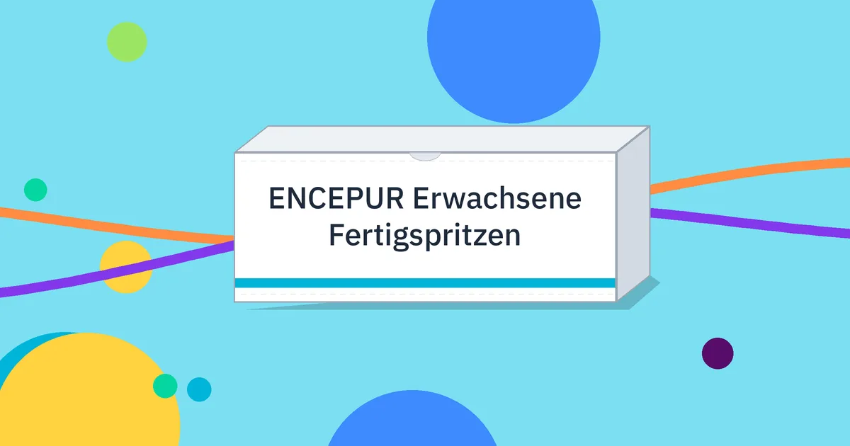 Symbolbild: Packung mit der Aufschrift ENCEPUR Erwachsene Fertigspritzen (PZN 16632630) – Verfügbarkeit und Bezug in Apotheken in Frankfurt am Main