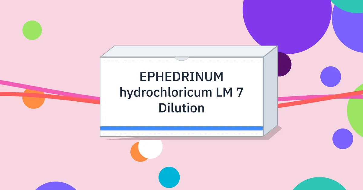 Symbolbild: Packung mit der Aufschrift EPHEDRINUM hydrochloricum LM 7 Dilution (PZN 13471089) – Verfügbarkeit und Bezug in Apotheken in Frankfurt am Main