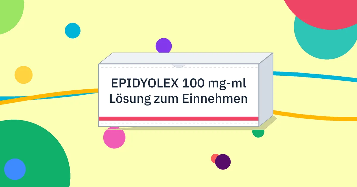 Symbolbild: Packung mit der Aufschrift EPIDYOLEX 100 mg-ml Lösung zum Einnehmen (PZN 18372222) – Verfügbarkeit und Bezug in Apotheken in Frankfurt am Main