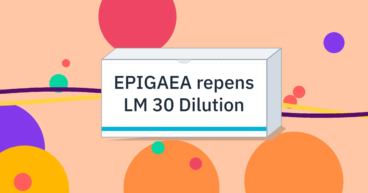 Symbolbild: Packung mit der Aufschrift EPIGAEA repens LM 30 Dilution (PZN 13471847) – Verfügbarkeit und Bezug in Apotheken in Frankfurt am Main